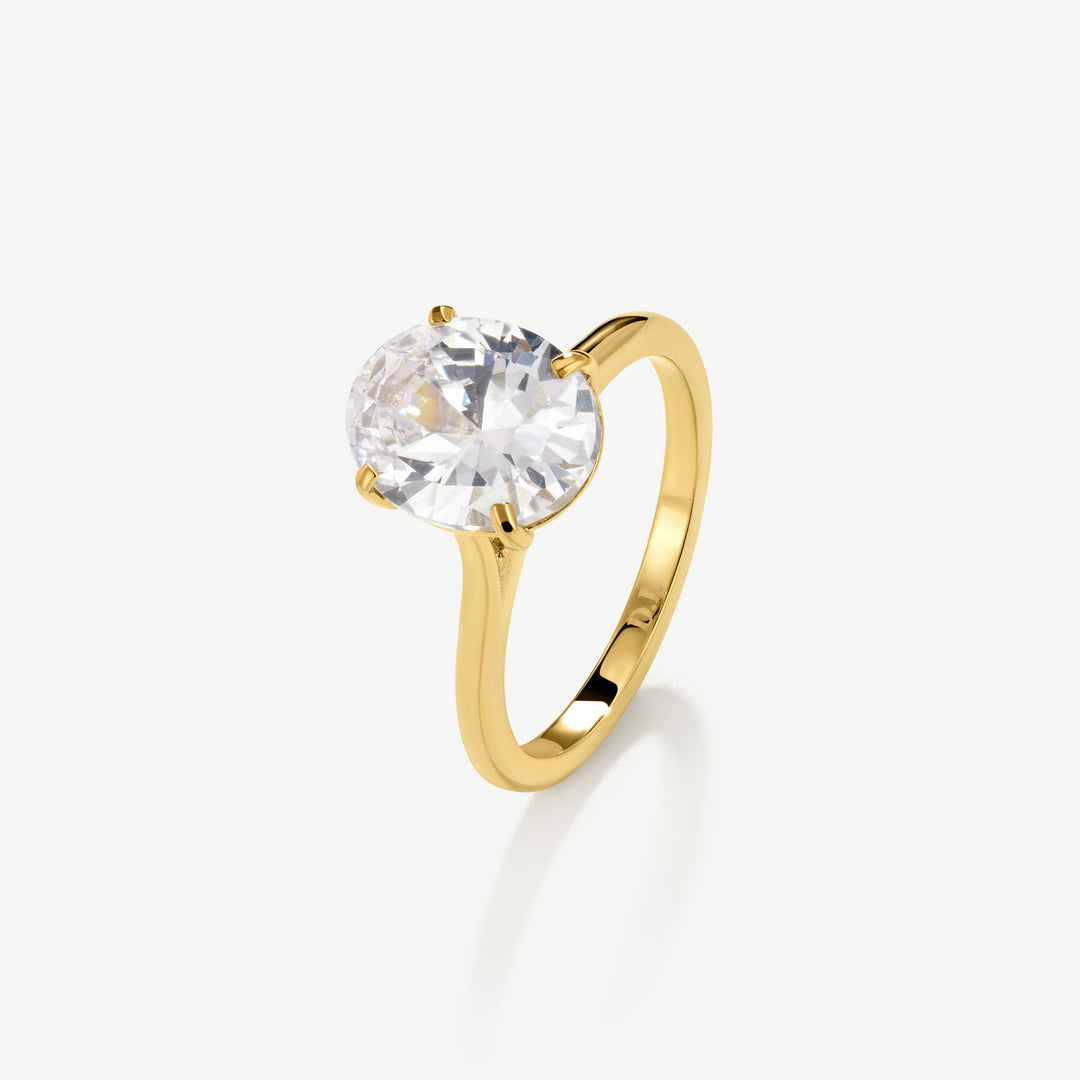 Oval Solitaire Travel Ring – D.LOUISE Jewellery